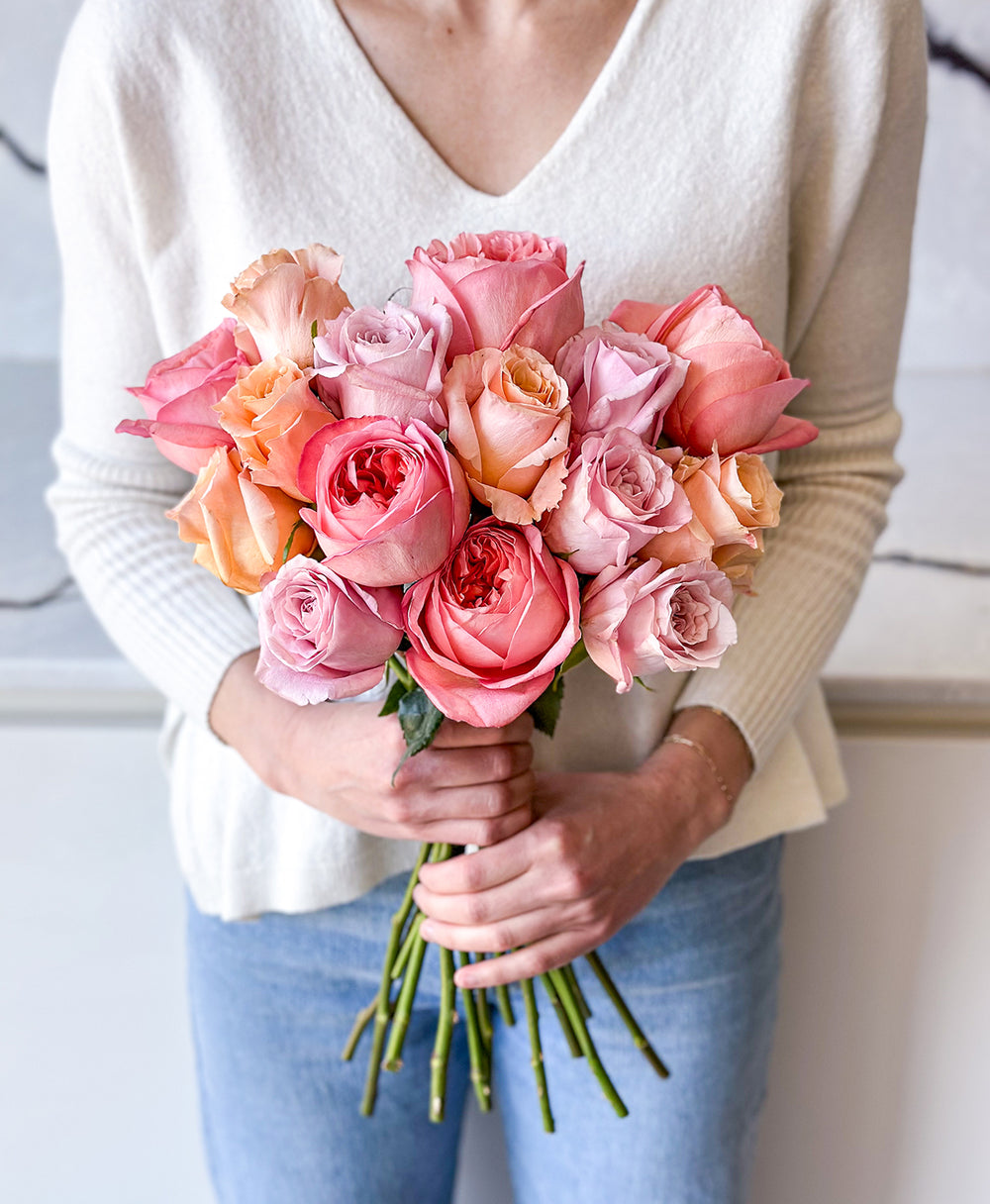 Tutti Frutti Rose Mix (15 stems)