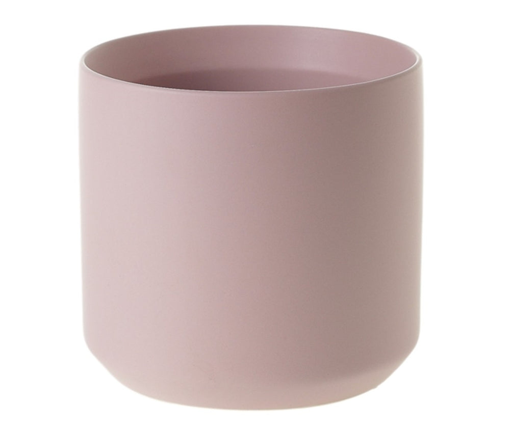 Matte Pink Ceramic Planter